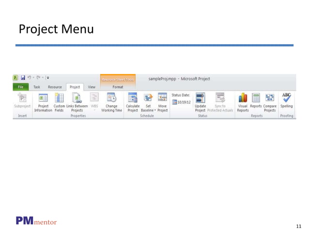 Introduction to MS project | PPSX