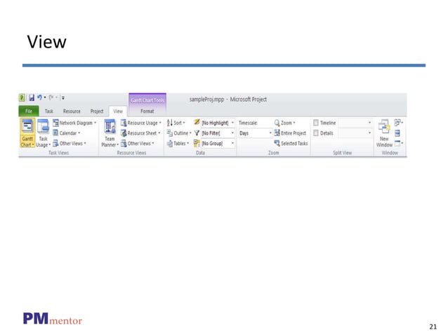Introduction to MS project | PPSX