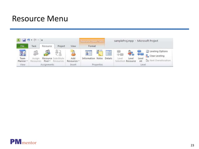 Introduction to MS project | PPSX