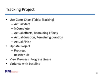 Introduction to MS project | PPSX
