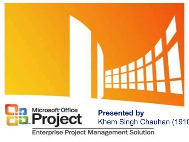 MS Project Presentation | PPTX | Computer Software and Applications | Computing