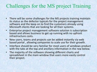 Ms project training ppt | PPTX