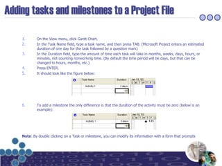 Ms project tutorial | PDF