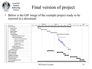Ms project working example | PPT