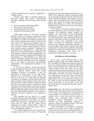 An Automated Approach of Shoreline Detection Applied to Digital Videos using Data Mining | PDF ...