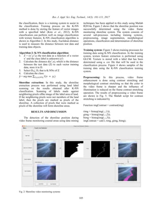 An Automated Approach of Shoreline Detection Applied to Digital Videos using Data Mining | PDF ...