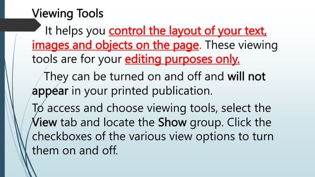 MS PUBLISHER- Basic Parts and Functions.pptx