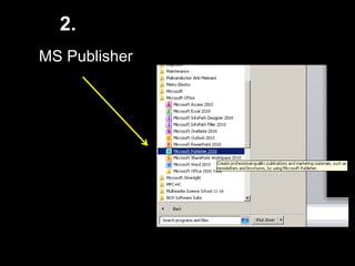 Ms publisher how to create a newsletter | PPTX