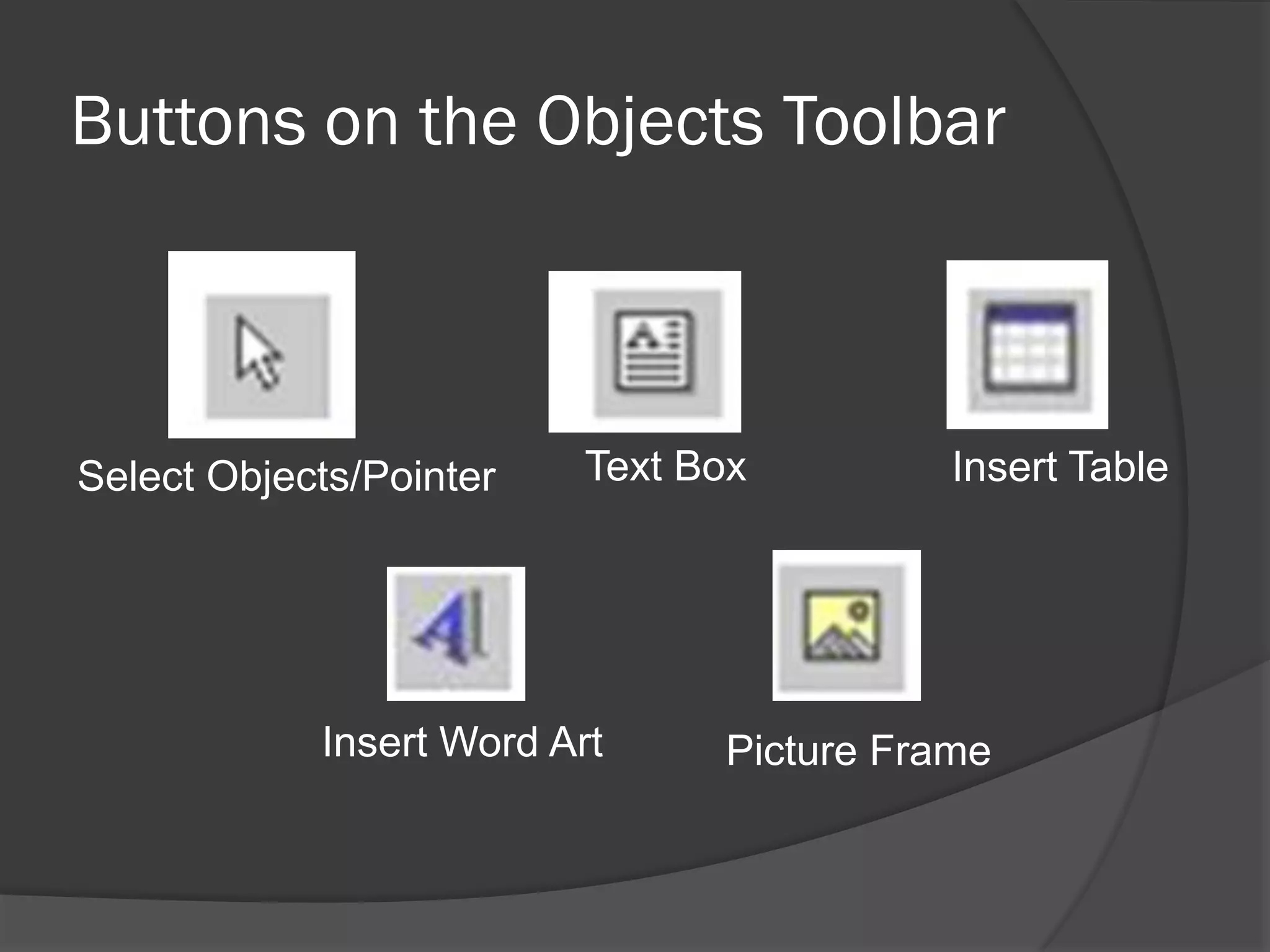 Ms publisher parts and functions | PPSX