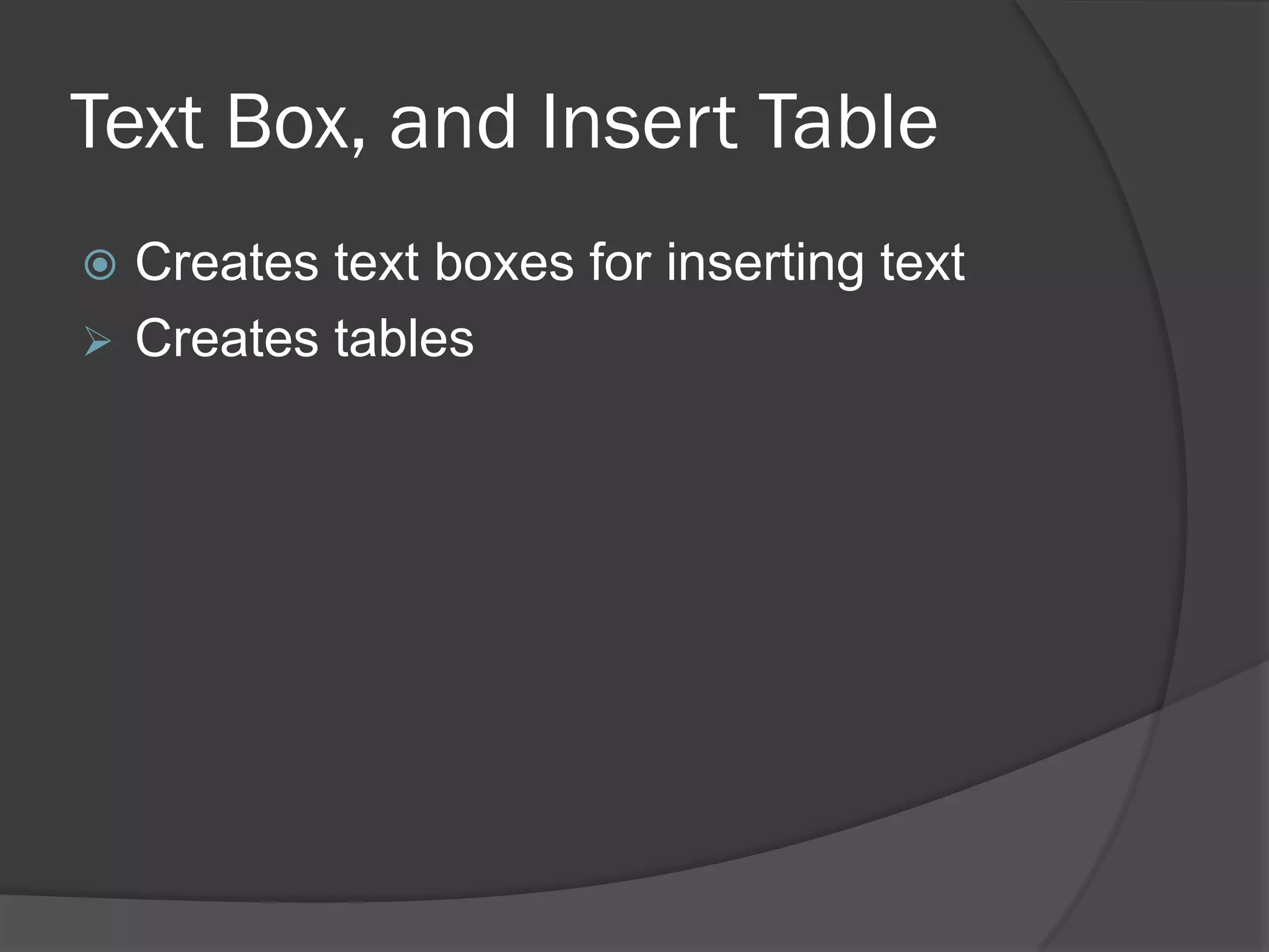 Ms publisher parts and functions | PPSX