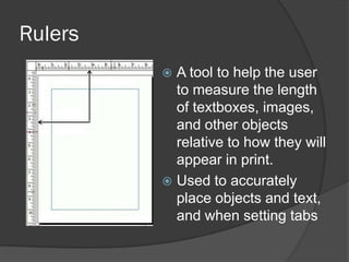 Ms publisher parts and functions | PPSX