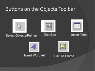Ms publisher parts and functions | PPSX