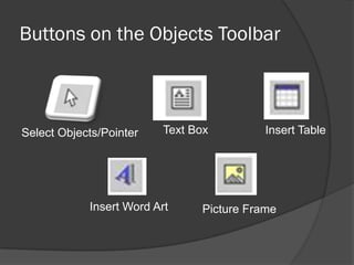 Ms publisher parts and functions | PPSX
