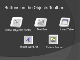 Ms publisher parts and functions | PPSX