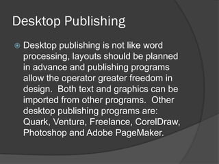 Ms publisher parts and functions | PPSX