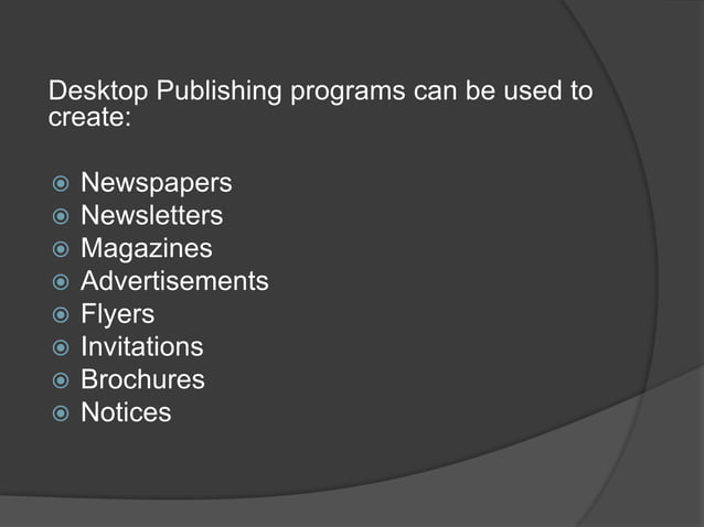 Ms publisher parts and functions | PPSX