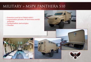 MSPV Armored Vehicles Presentation | PDF