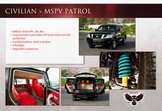 MSPV Armored Vehicles Presentation | PDF