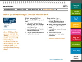 IBM Msp welcome kit v2 | PPT