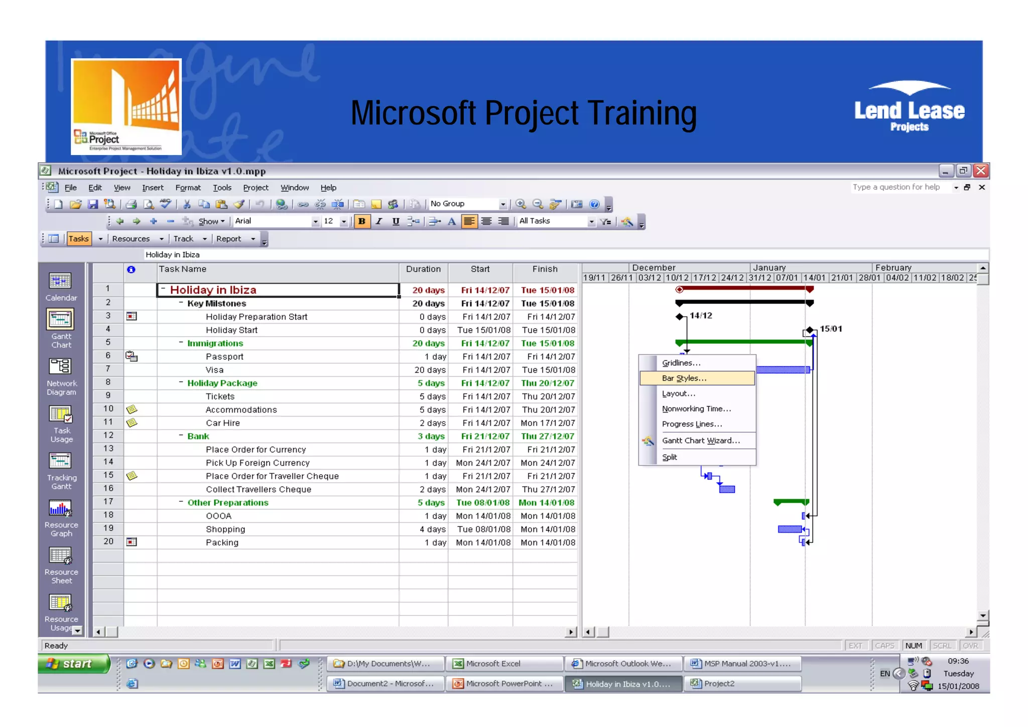 Microsoft Project Beginners Workshop | PPT