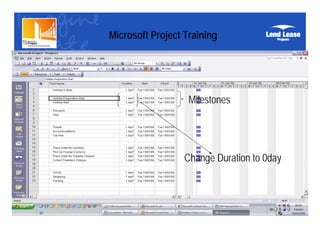 Microsoft Project Beginners Workshop | PPT