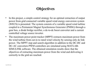 MPPT CONTROL FOR WIND ENERGY CONVERSION SYSTEM | PPT