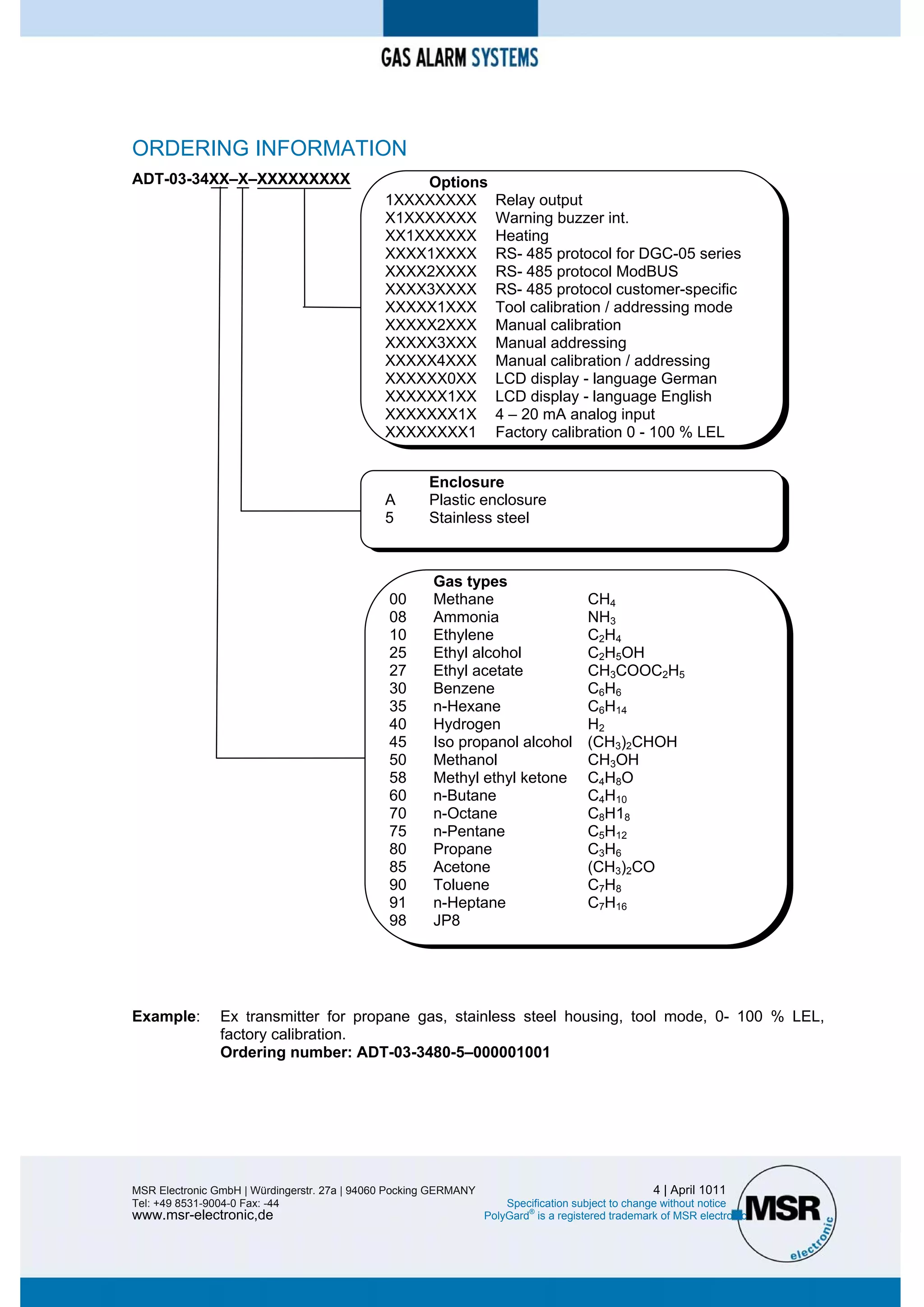 Msr adt-03-3430-benzene-gas-sensor | PDF