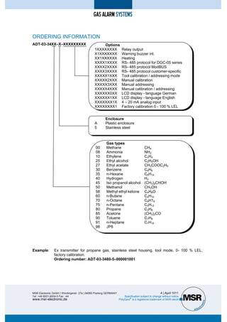 Msr adt-03-3430-benzene-gas-sensor | PDF