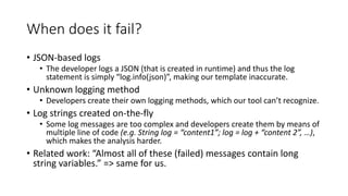 Tracing Back Log Data to its Log Statement: From Research to Practice ...