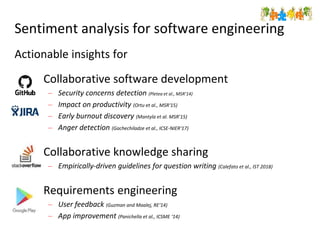 A Benchmark Study on Sentiment Analysis for Software Engineering Research | PPT