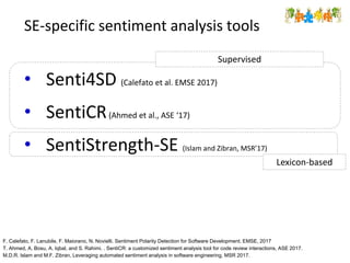 A Benchmark Study on Sentiment Analysis for Software Engineering Research | PPT
