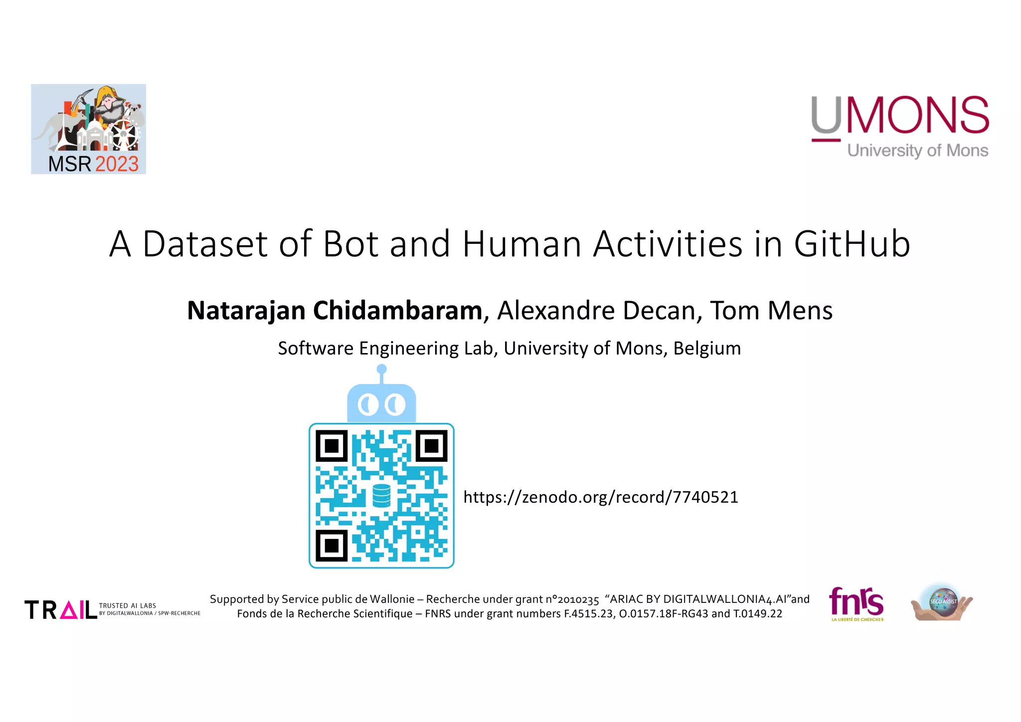 A Dataset of Bot and Human Activities in GitHub | PDF | Technology & Computing