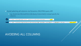 MS Recommendations - Dynamics 365 | PPTX
