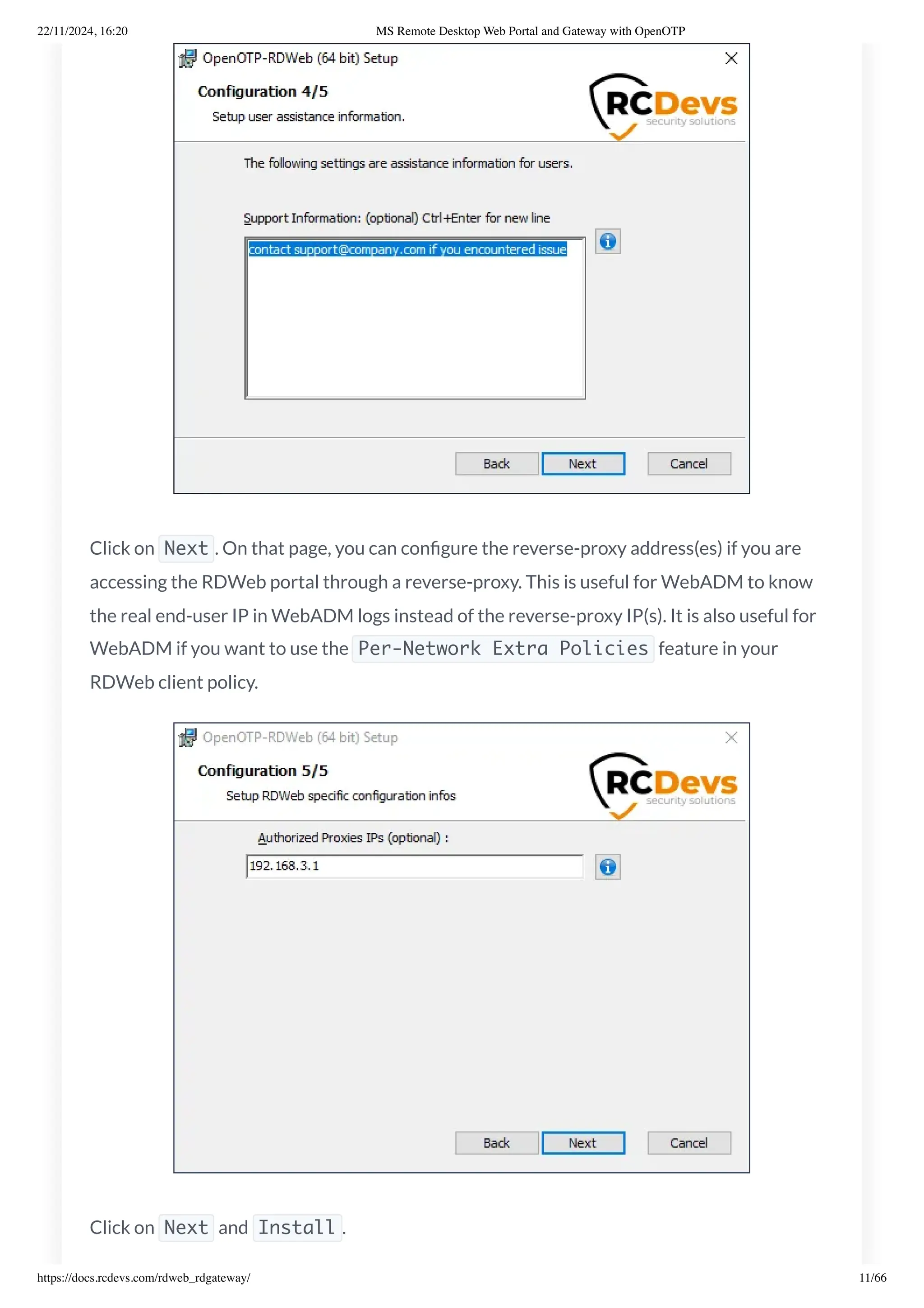 MS Remote Desktop Web Portal and Gateway With OpenOTP | PDF