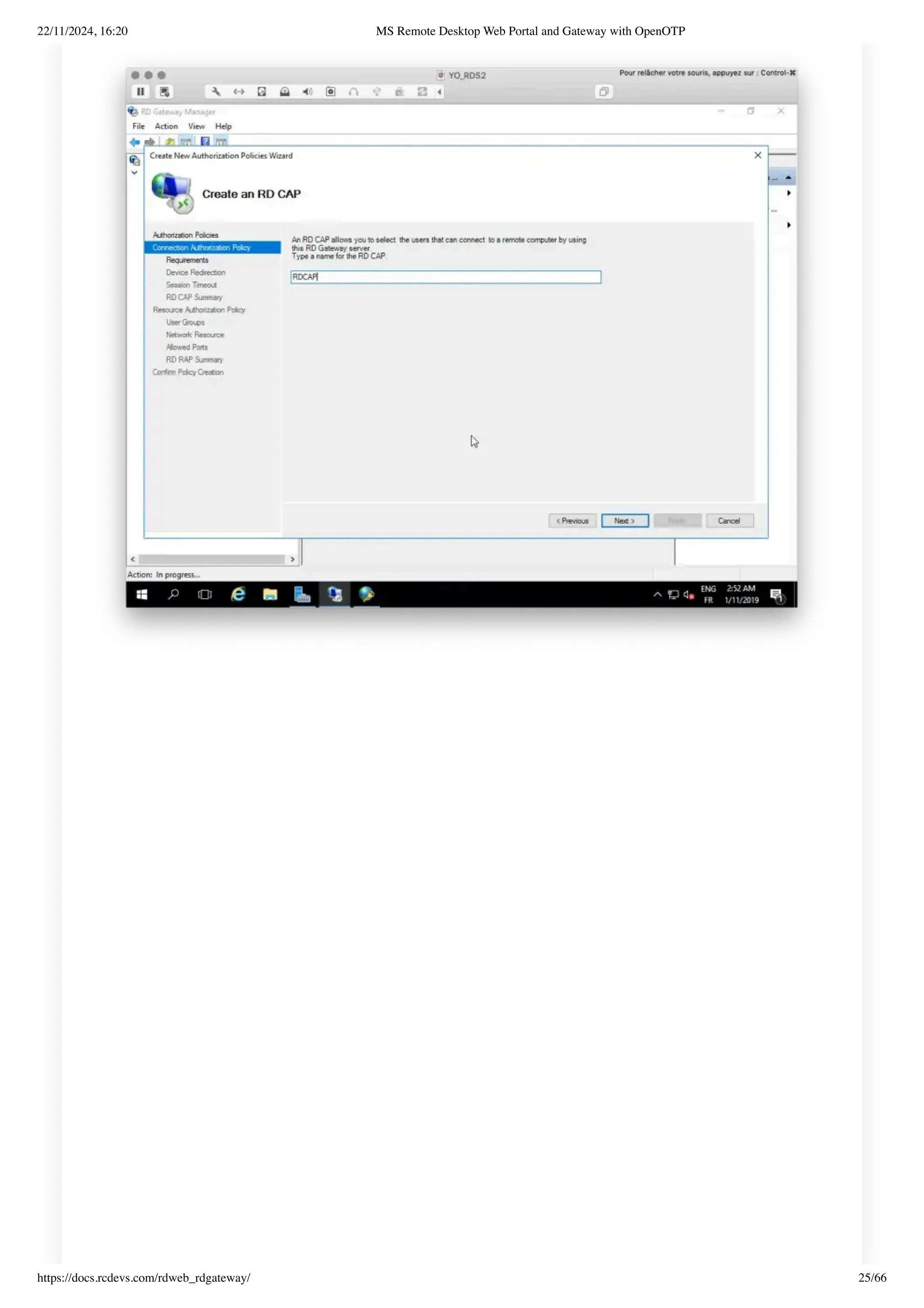 MS Remote Desktop Web Portal and Gateway With OpenOTP | PDF