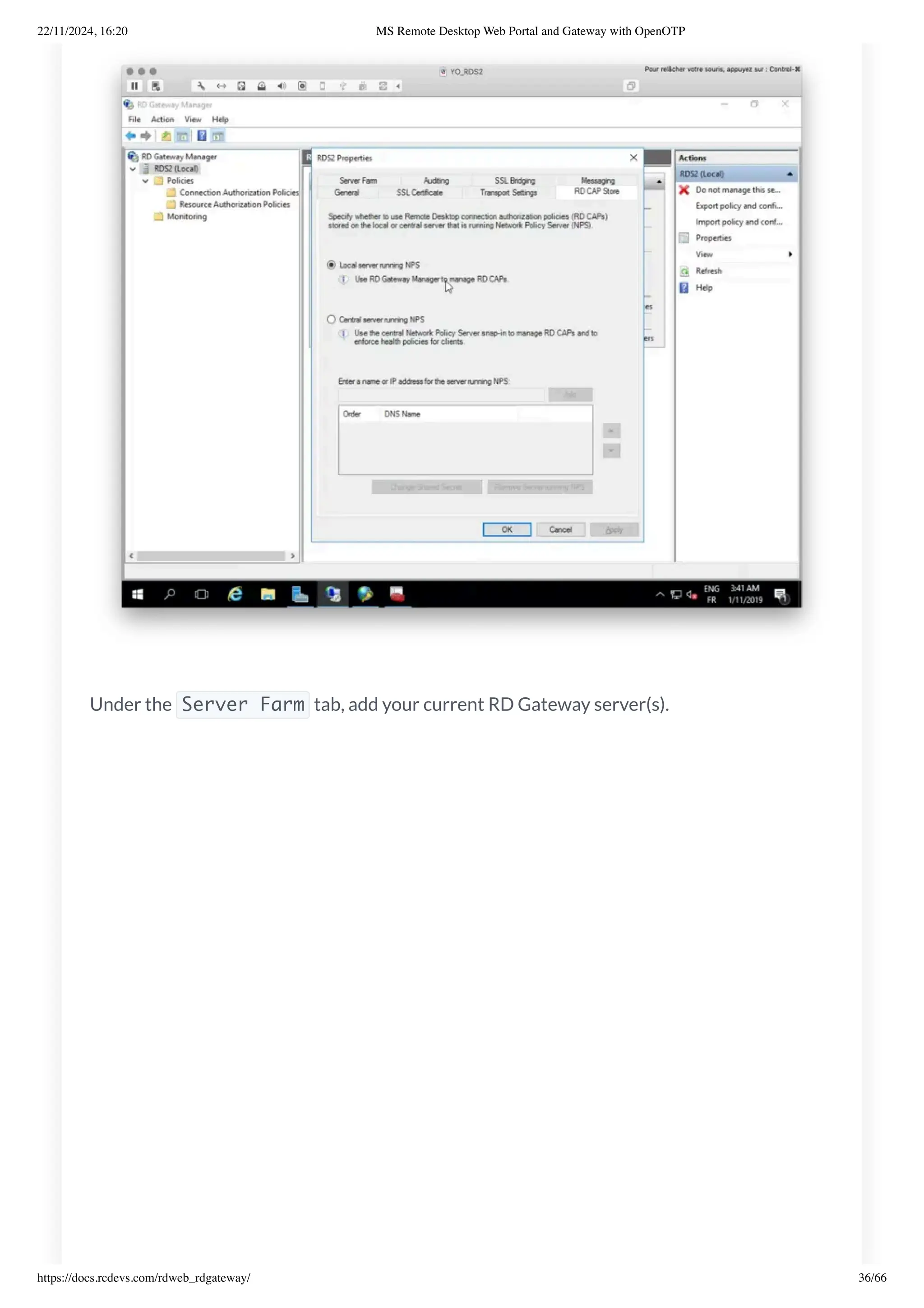MS Remote Desktop Web Portal and Gateway With OpenOTP | PDF