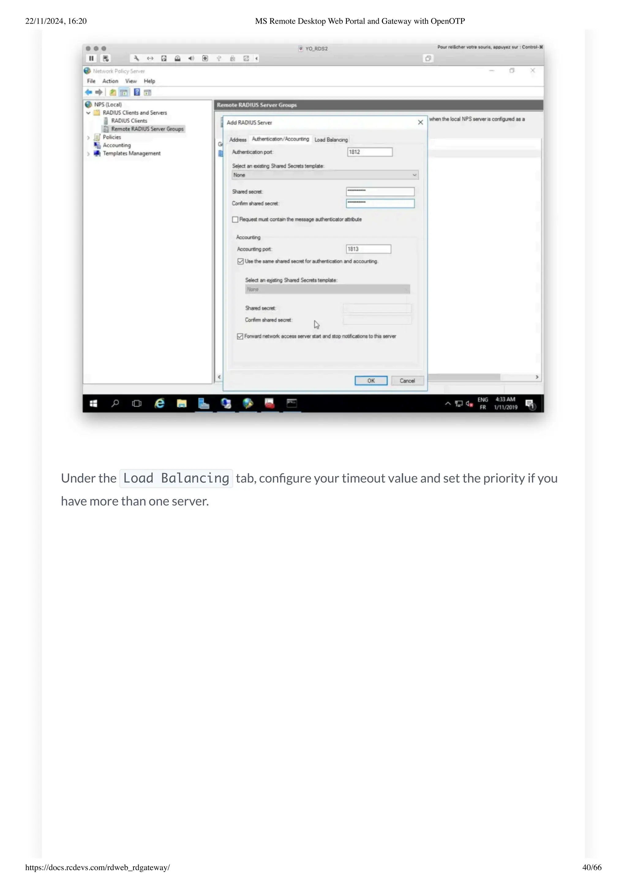 MS Remote Desktop Web Portal and Gateway With OpenOTP | PDF