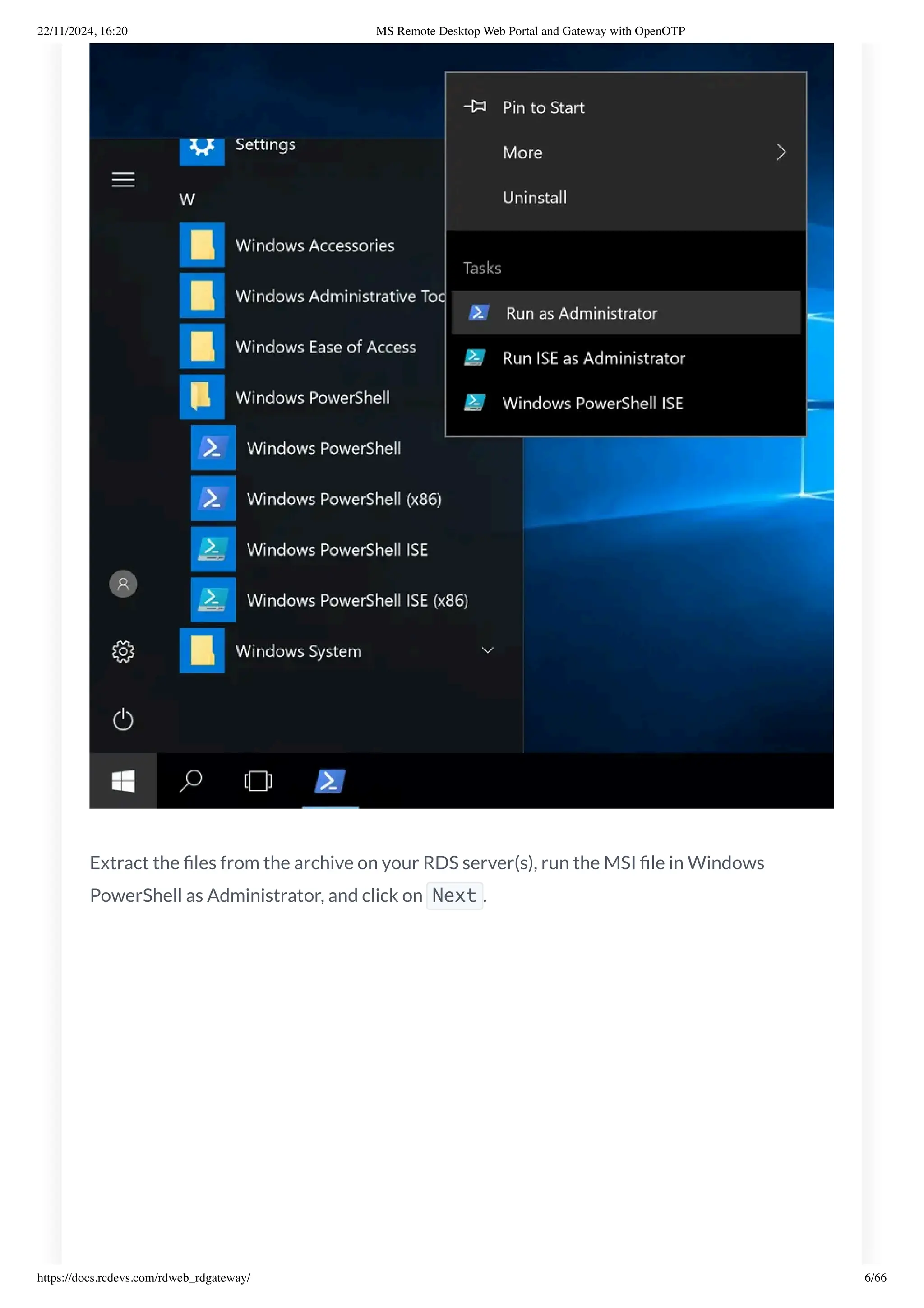 MS Remote Desktop Web Portal and Gateway With OpenOTP | PDF