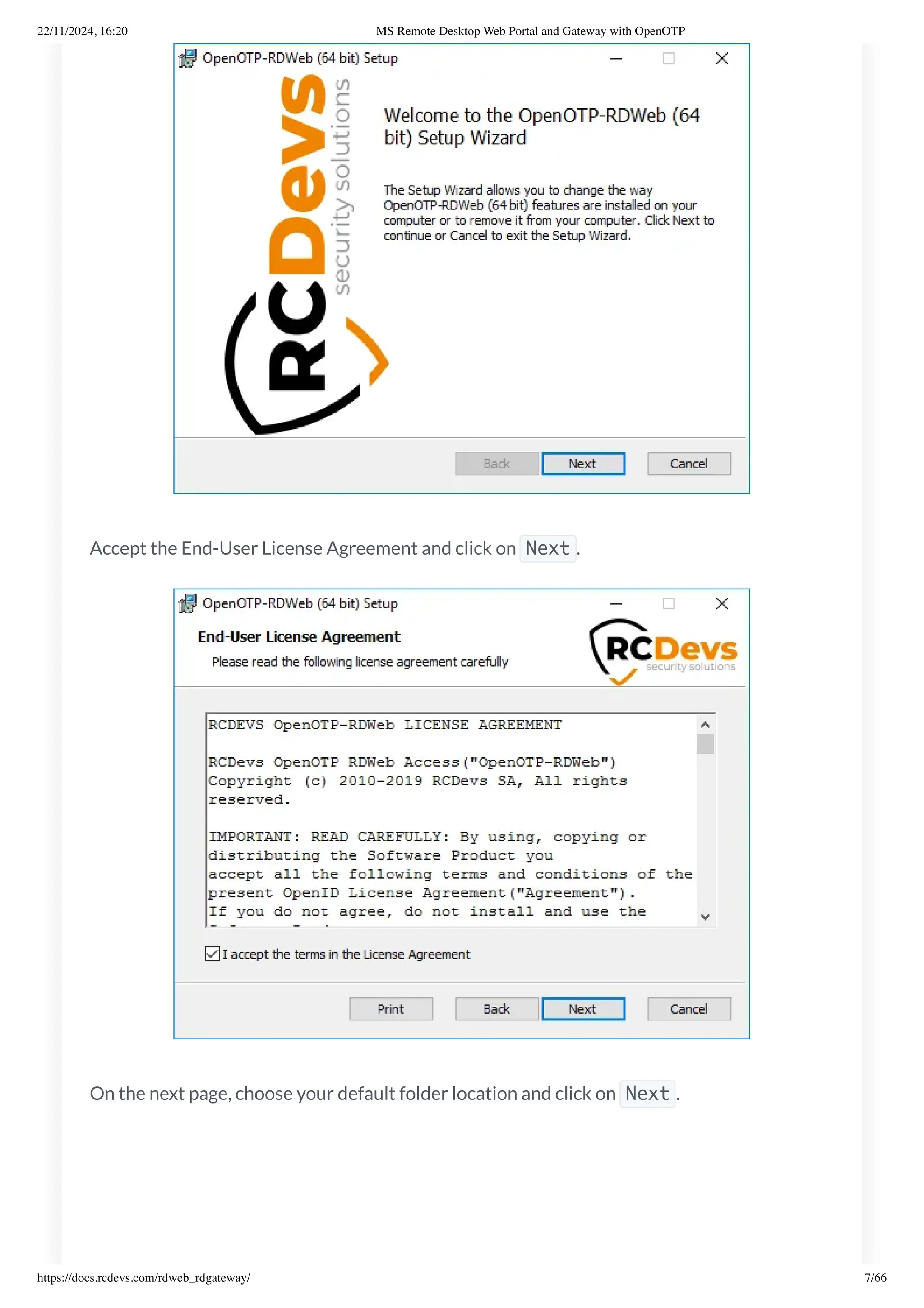 MS Remote Desktop Web Portal and Gateway With OpenOTP | PDF
