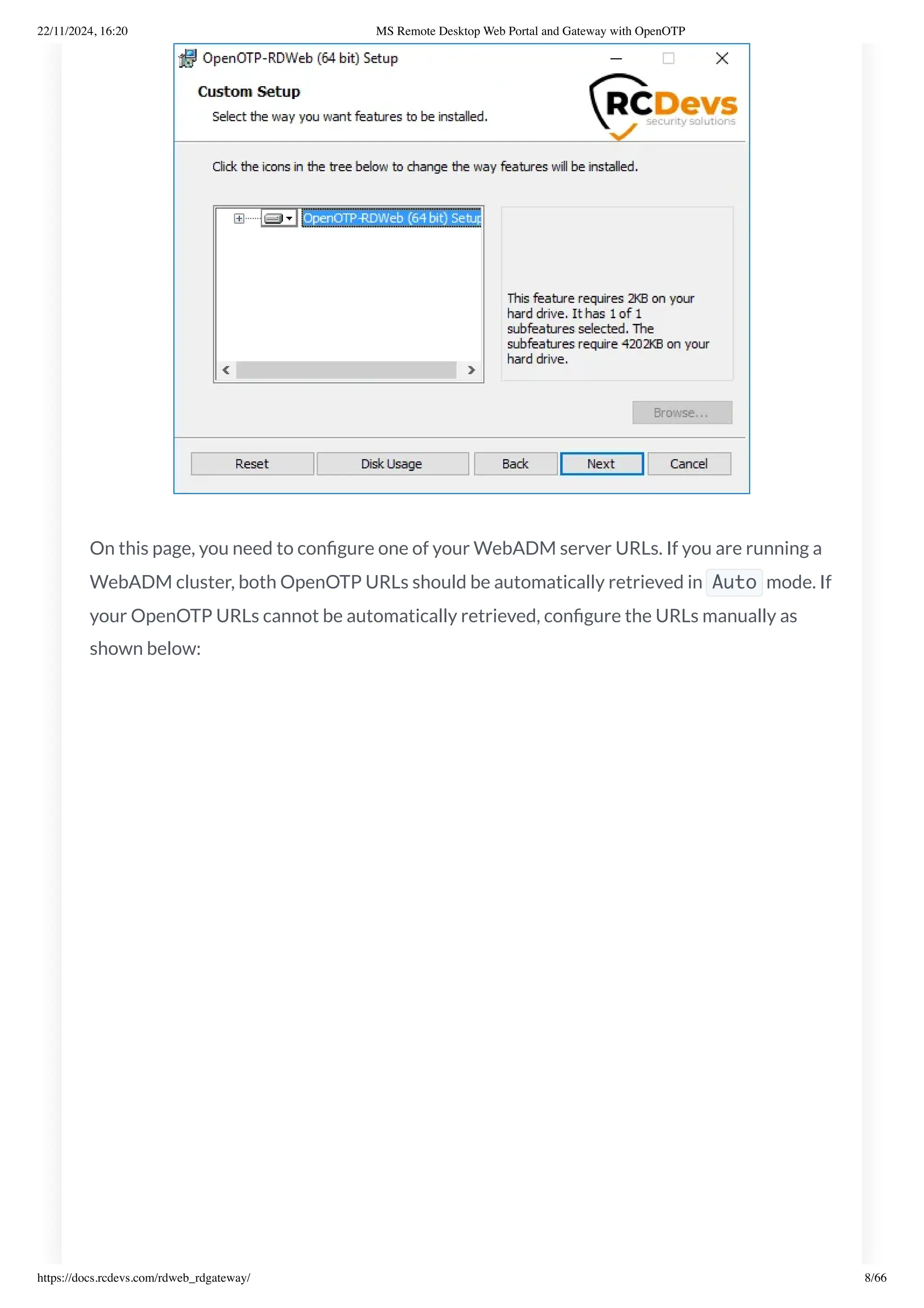 MS Remote Desktop Web Portal and Gateway With OpenOTP | PDF