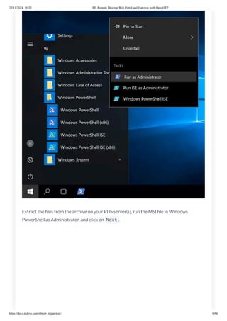 Integrating MS Remote Desktop Services (RDWeb) and Gateway with OpenOTP ...