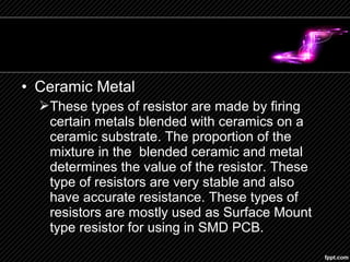 Types of Resistor | PPT