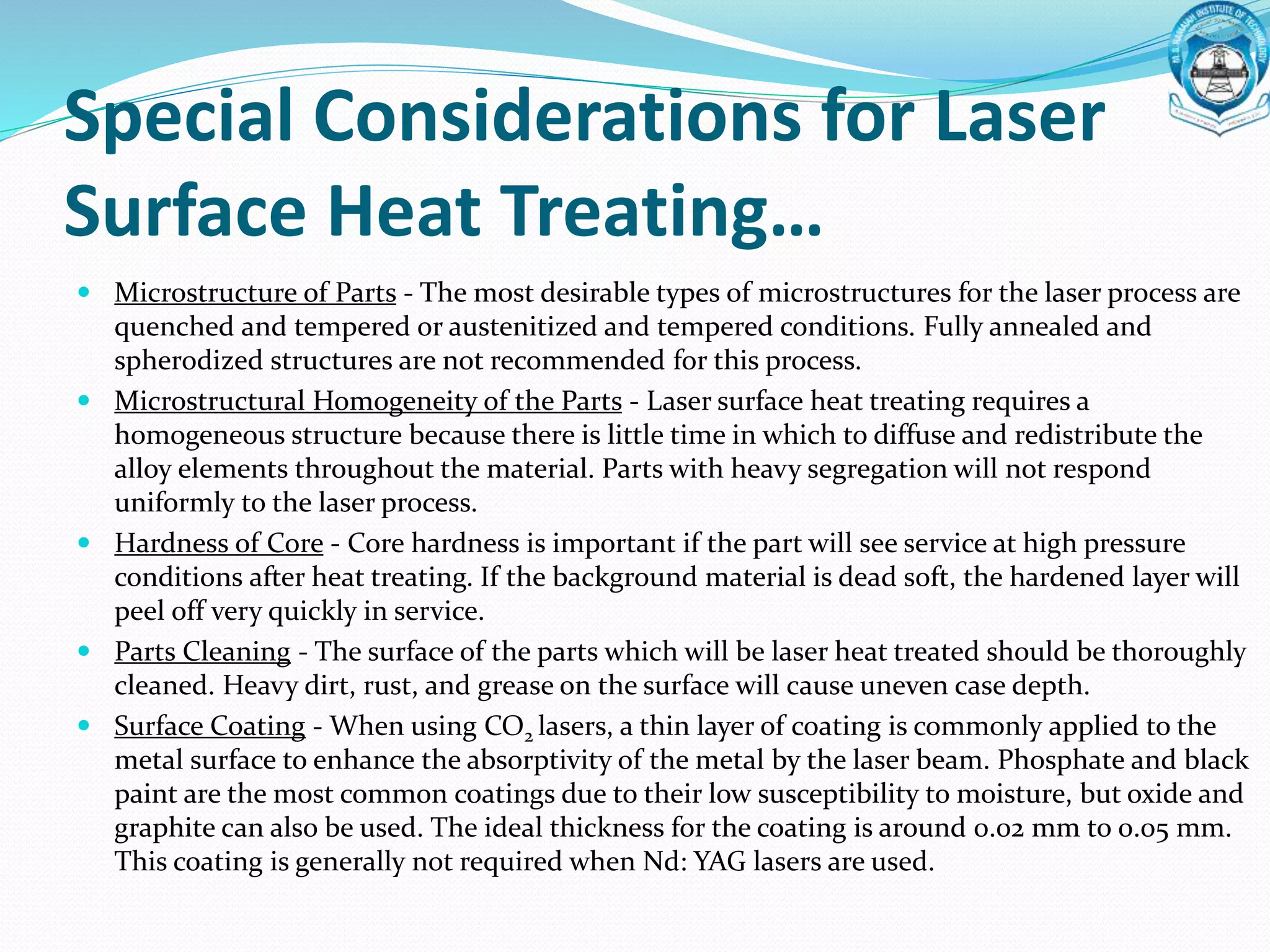 Laser heat treatment | PPTX