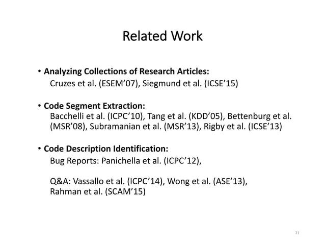 Extracting Code Segments and Their Descriptions from Research Articles ...