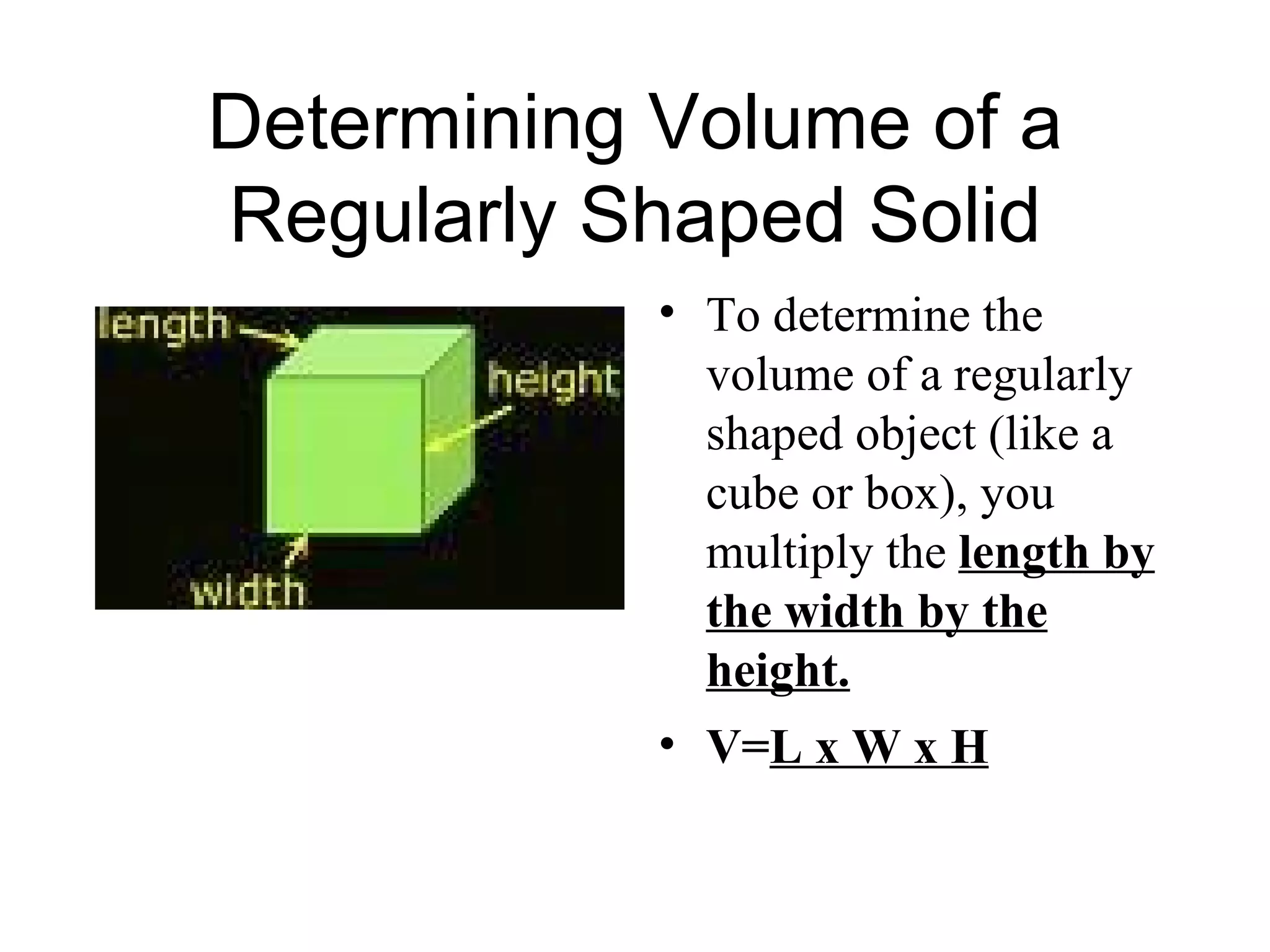 Measuring Volume | PPT
