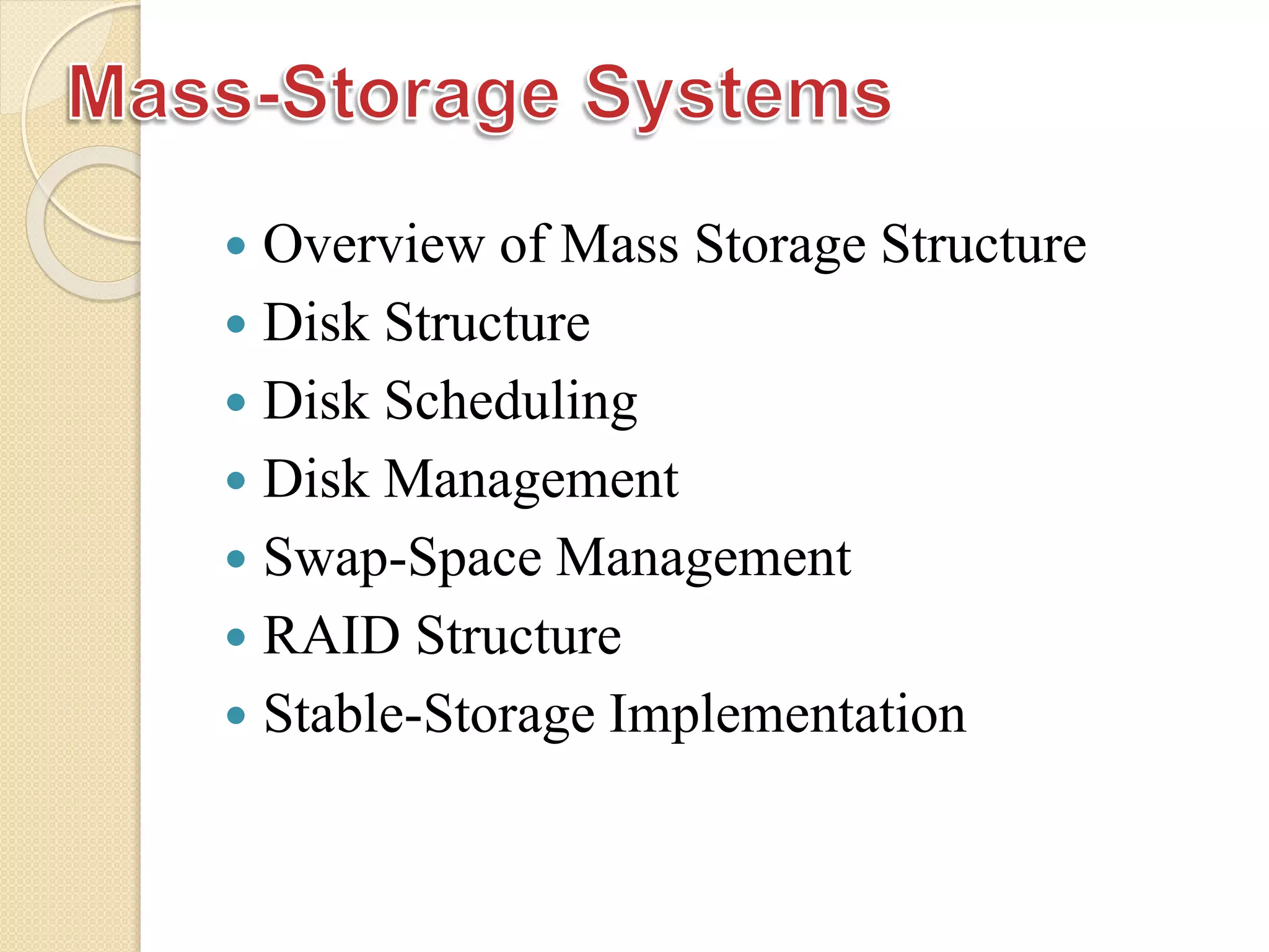 Mass Storage Structure | PPTX