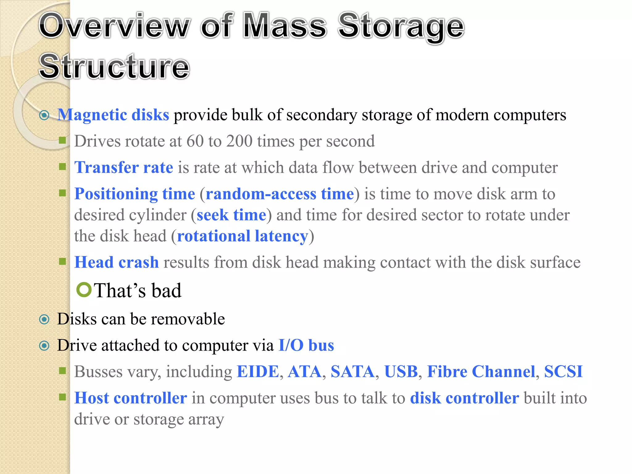 Mass Storage Structure | PPTX