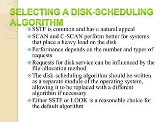 Mass Storage Structure | PPTX