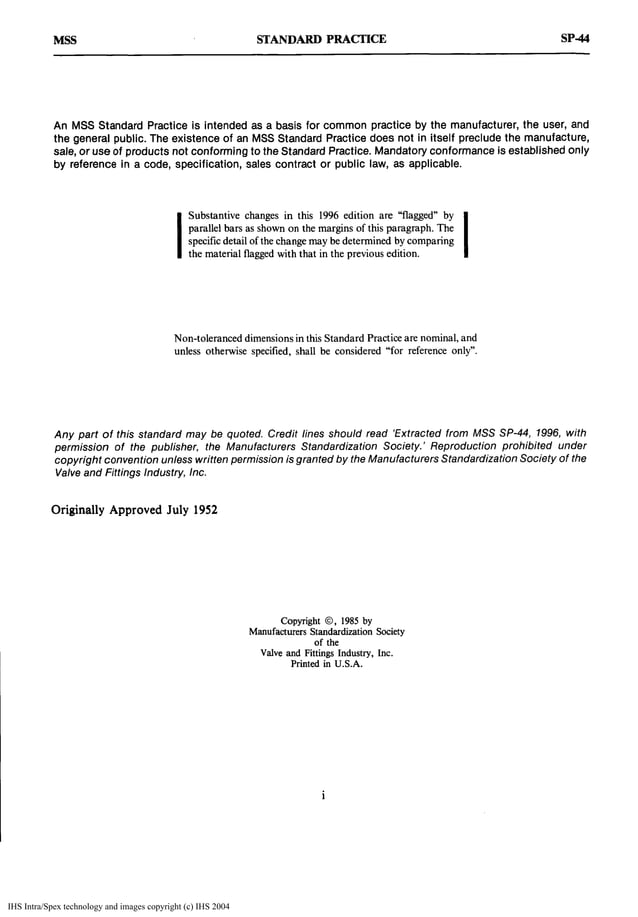 Mss sp-44 steel pipeline flanges | PDF | Technology & Computing