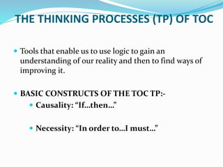 Theory of Constraints | PPTX
